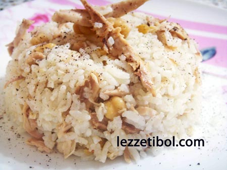 Tavuklu Nohutlu Pilav | Lezzetibol